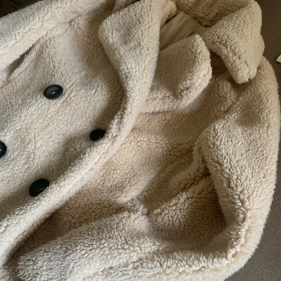 Free People | Jackets & Coats | Teddy Pea Coat | Poshmark